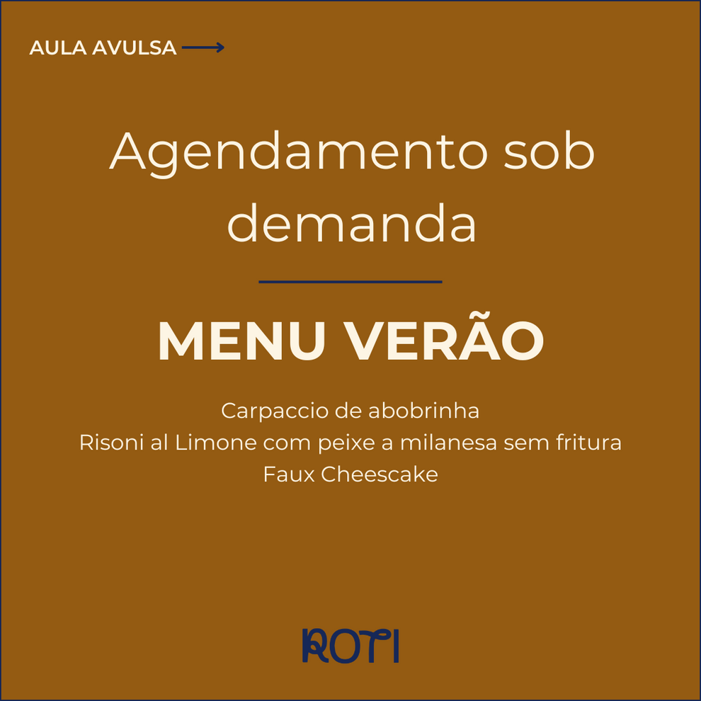 Menu Verão | Sob demanda – Roti na cozinha